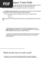 Modified Glasgow Coma Scale For Infants and Children | PDF
