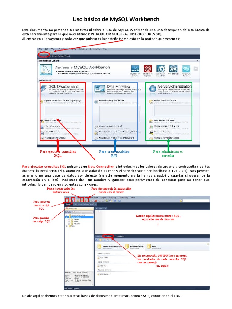 Manual Workbench | PDF | SQL | Bases de datos