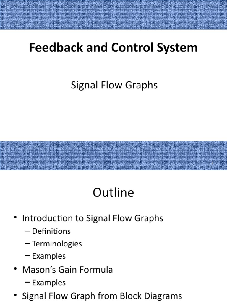 Feedback and Control System: Signal Flow Graphs | Download Free PDF | Systems Theory | Discrete ...