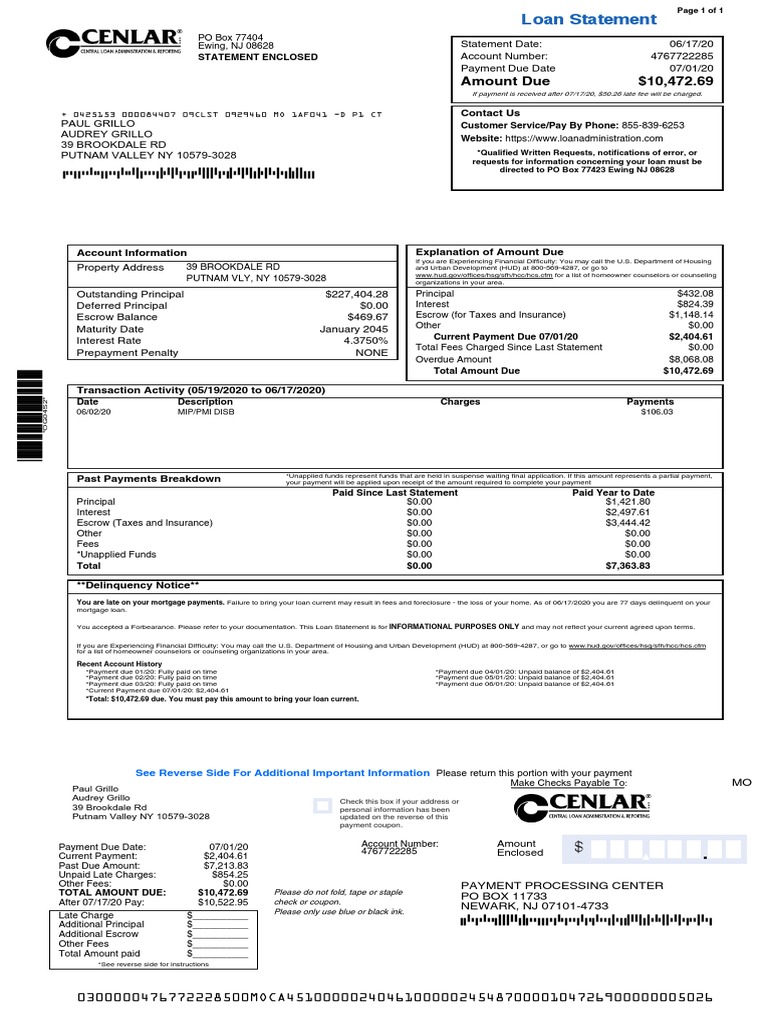 Monthly Statement 8 PDF | PDF | Fee | Payments