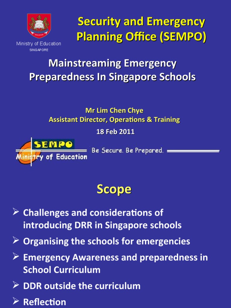 Security and Emergency Planning Office (SEMPO) | PDF | Emergency | Disaster Risk Reduction