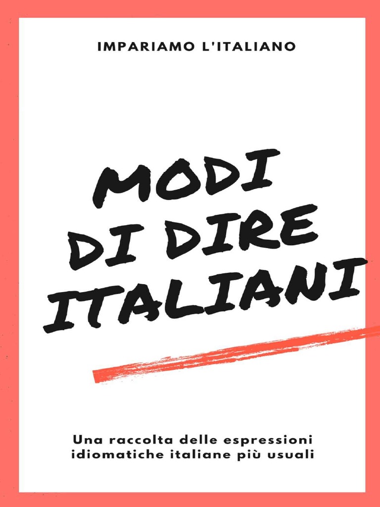 Modi Di Dire Italiani | PDF
