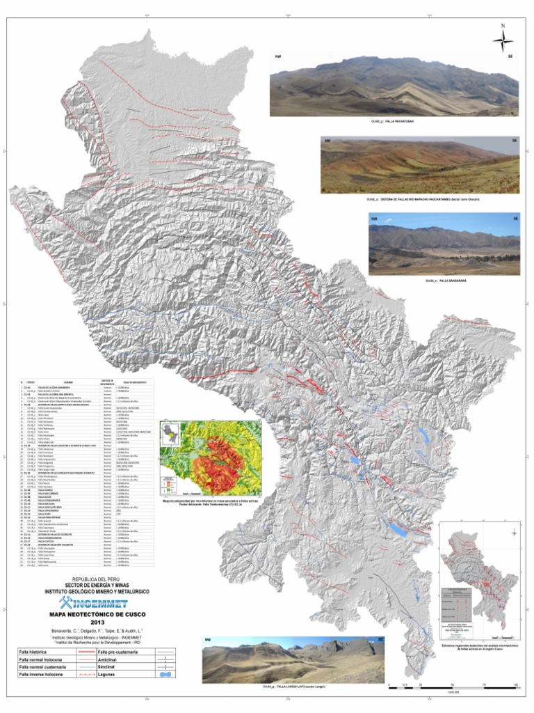 Mapa de Fallas en El Cusco PDF | PDF
