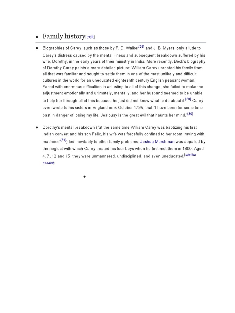 Family History: Citation Needed | PDF