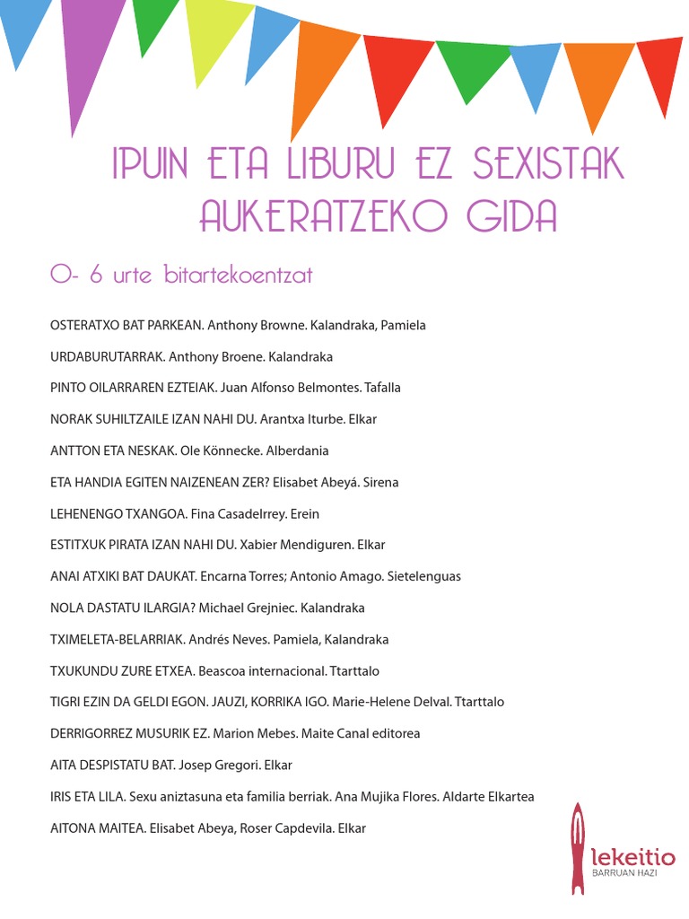 Ipuin Ez Sexistak | PDF