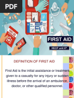 Basic First Aid - ToPIC 5 (Bandaging) | PDF