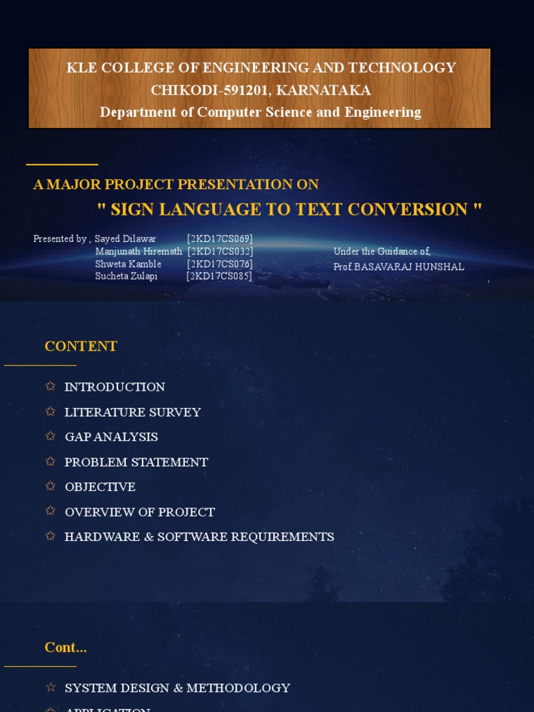 Sign Language To Text Conversion | Download Free PDF | Sign Language ...