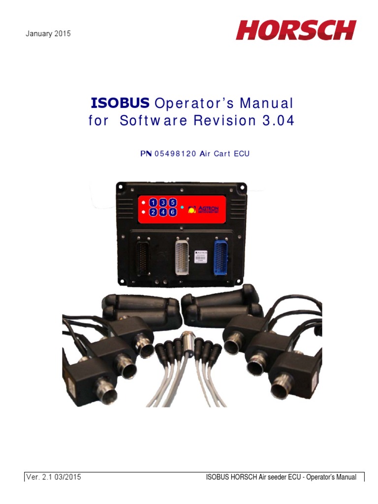 ISOBUS Monitoring System V3.04 Complete Operators Manual 2015 | PDF ...