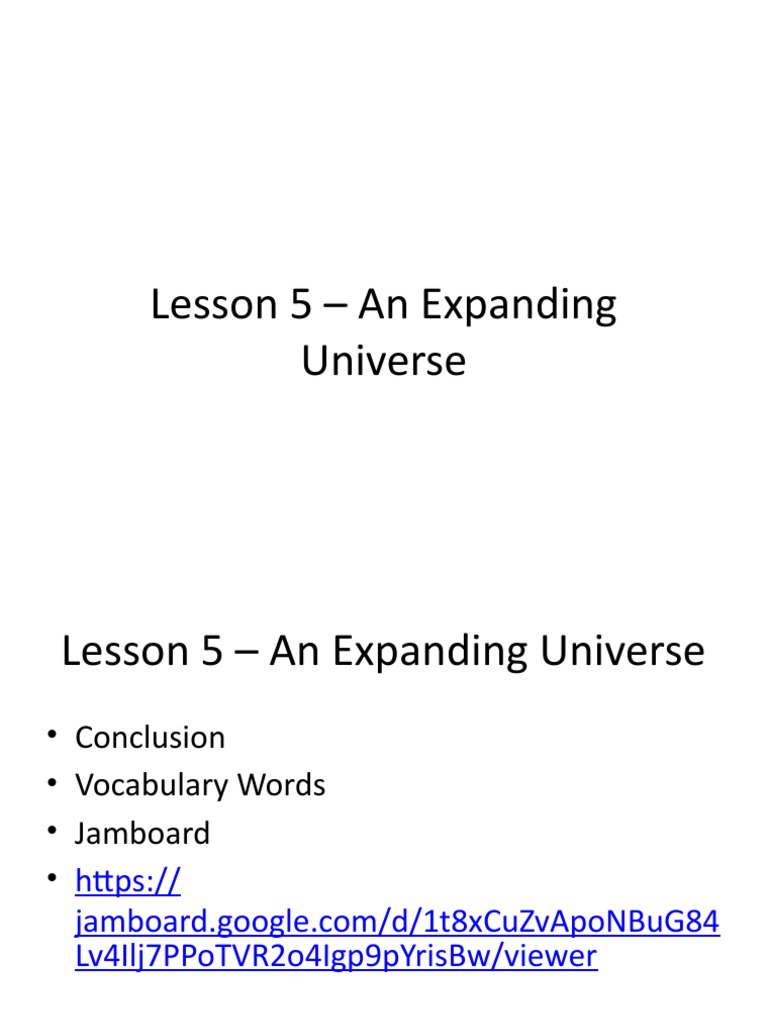 An Expanding Universe | PDF