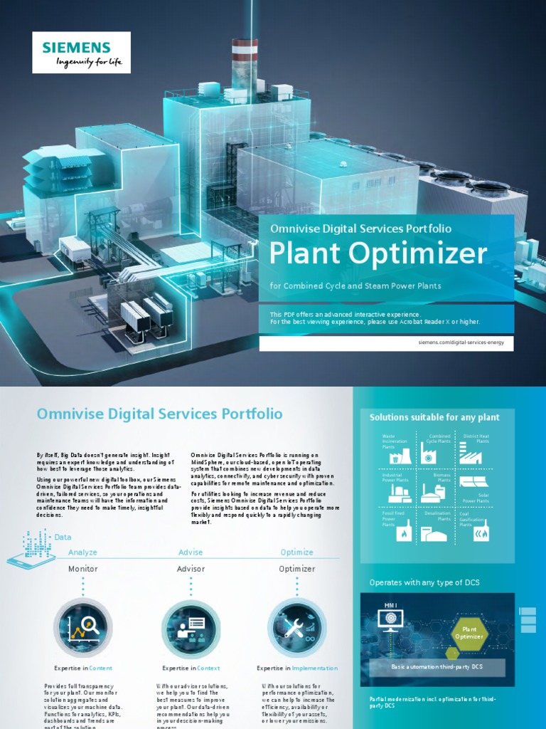 Plant Optimizer: Omnivise Digital Services Portfolio | PDF | Power ...