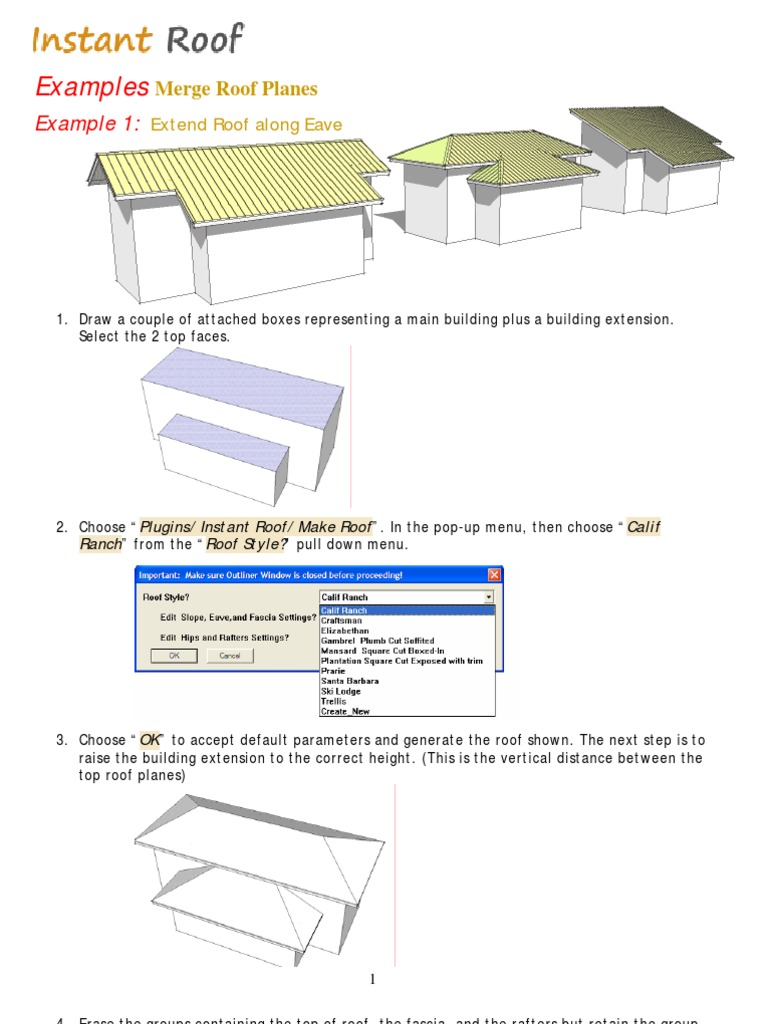 Merge Roof Planes | PDF | Roof | Building Technology