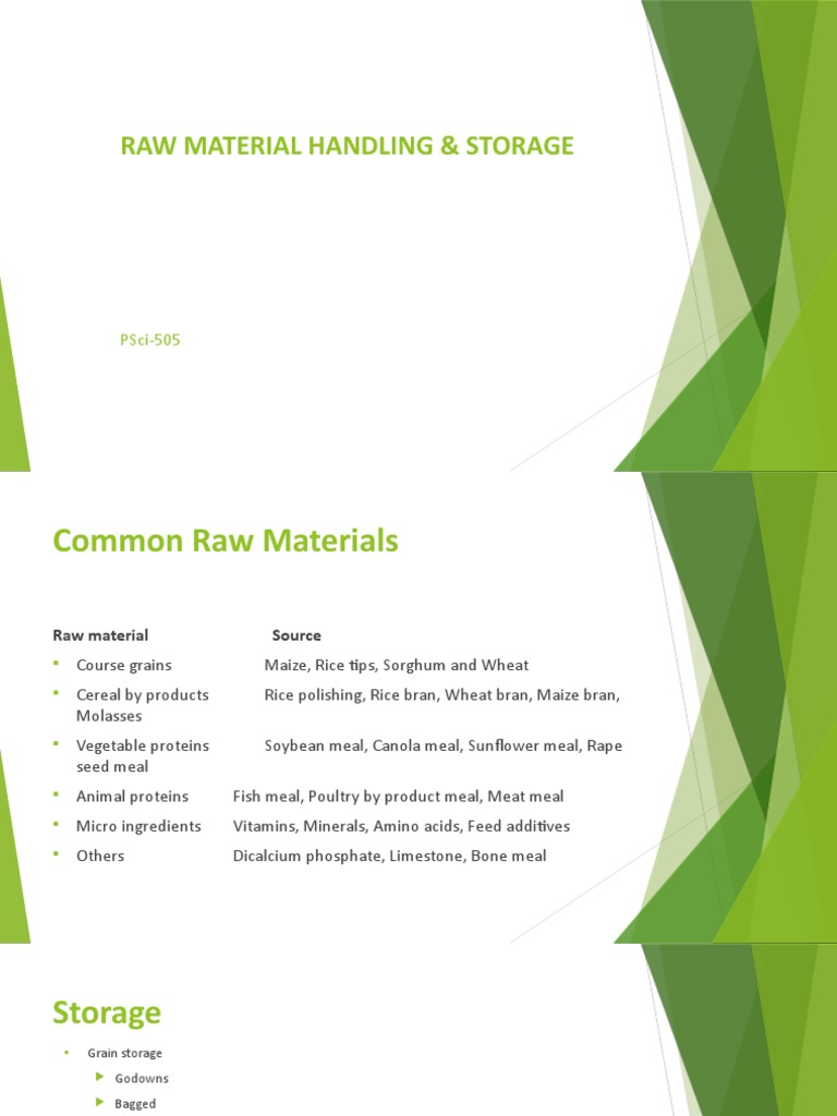 P-6-3raw Material Handling Storage | PDF