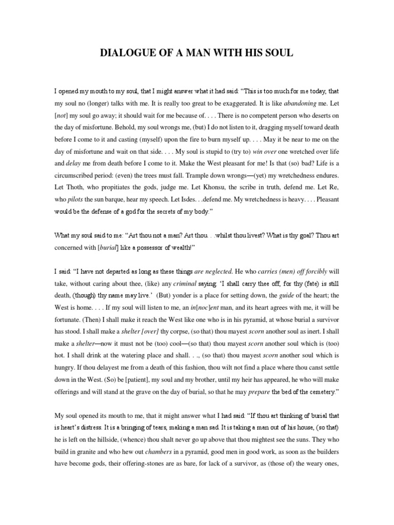 Reflections on Life, Death, and the Afterlife: A Dialogue Between a Man ...