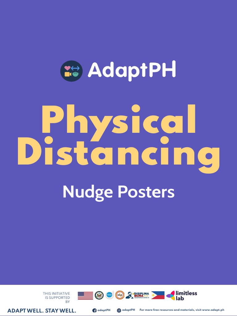 AdaptPh Physical Distancing Nudge Posters ENGLISH | PDF