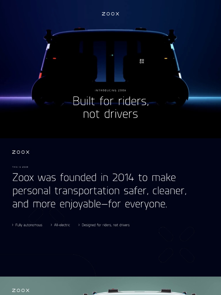 Zoox Vehicle Brochure | PDF | Car | Airbag