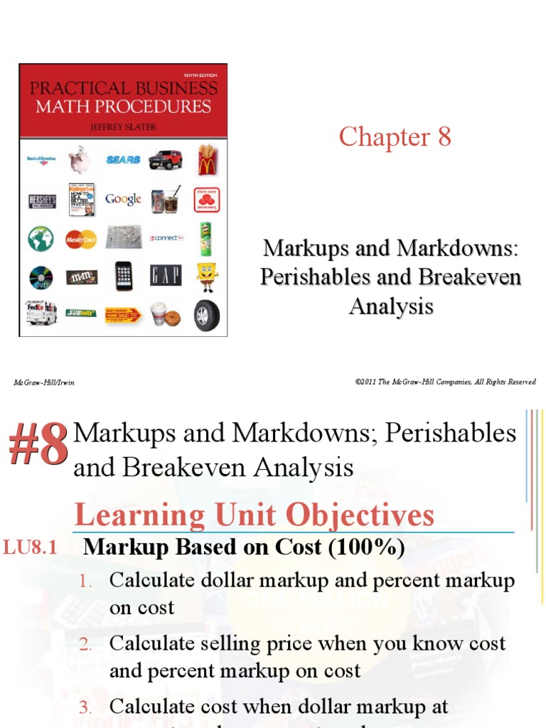 Markups and Markdowns: Perishables and Breakeven Analysis | PDF | Net ...