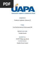 Prueba Pip | PDF | Cognición | Sicología