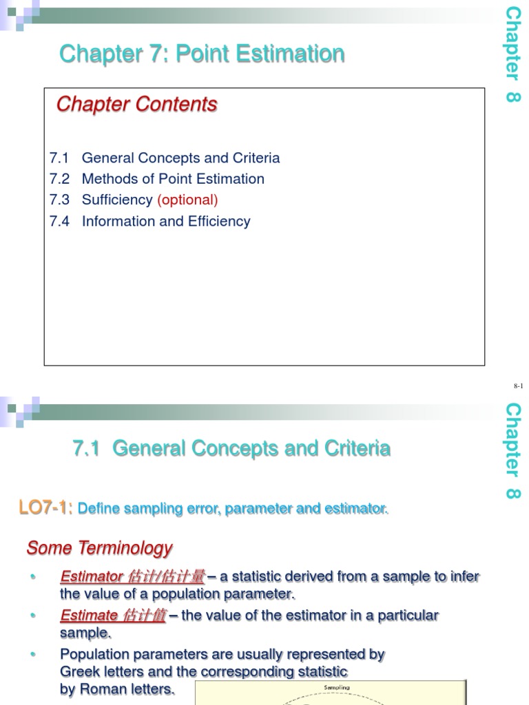 Notes07 Point Estimation Pdf Estimator Estimation Theory