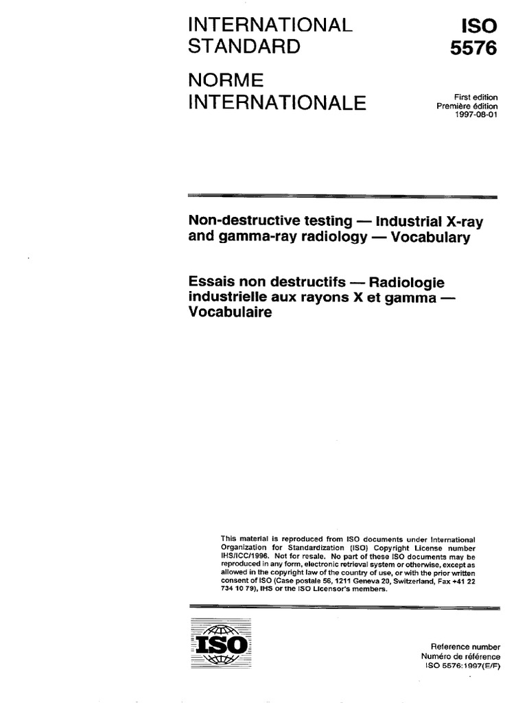 Iso 5576-1997 | PDF | Non Profit Organizations | International ...