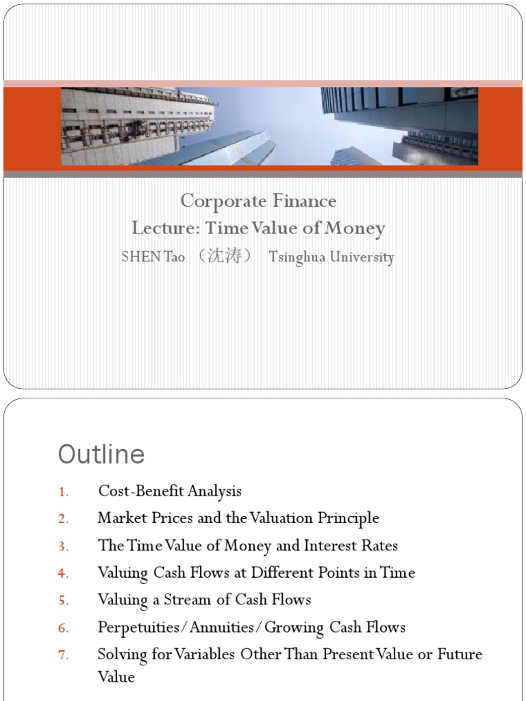 Time Value of Money | PDF | Present Value | Net Present Value