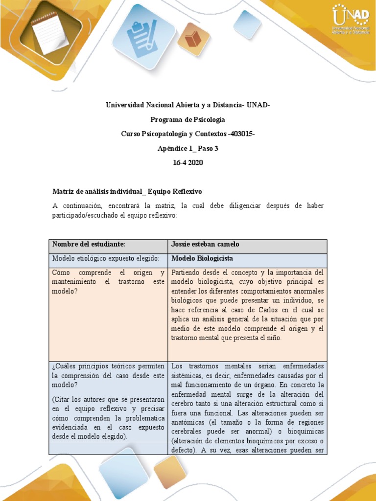 Modelo Biologicista en Psicopatología | PDF | Psicoterapia | Trastorno ...