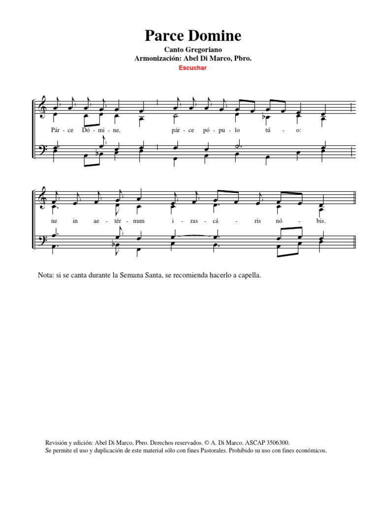 Parce Domine GR | PDF