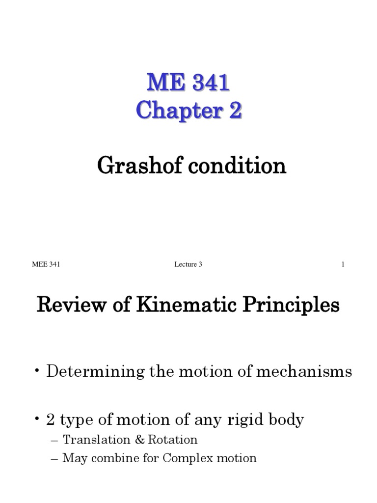 Grashof Condition | PDF | Euclidean Geometry | Applied And ...