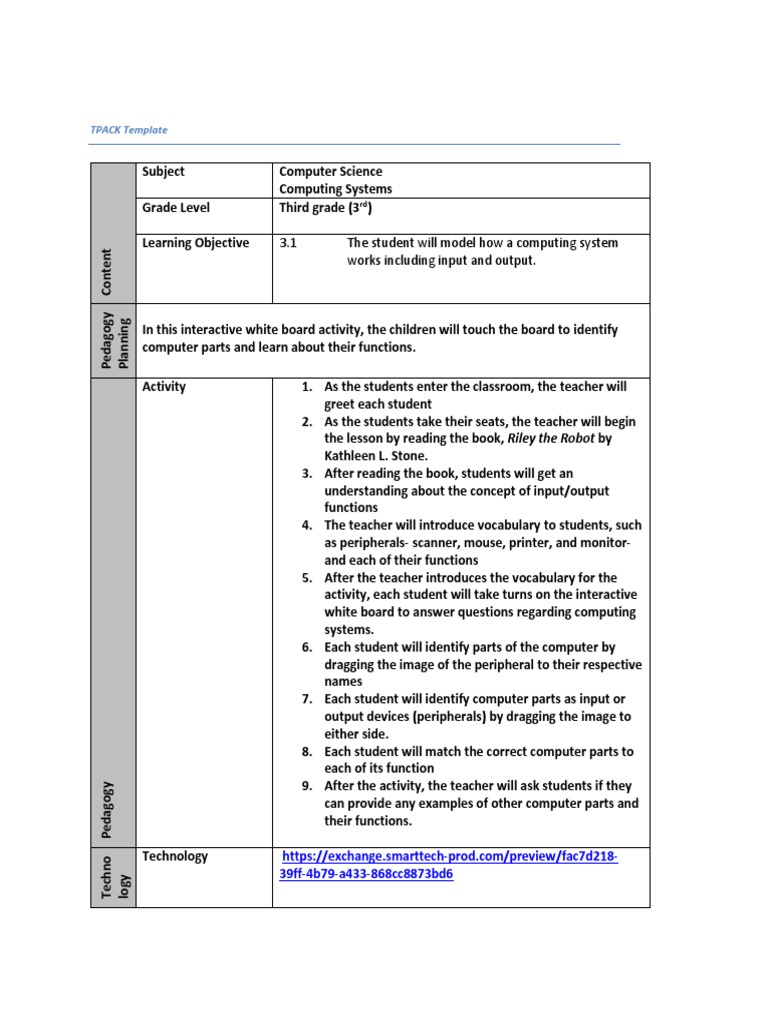 Iwb Lesson | PDF | Input/Output | Teachers