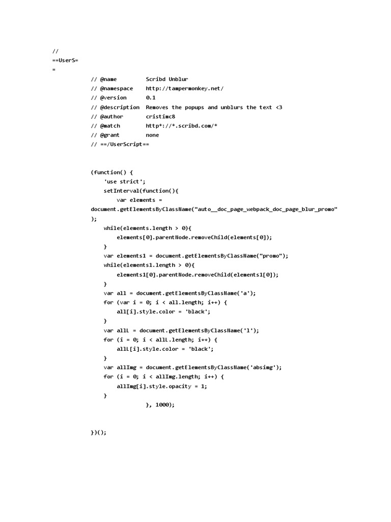 Script Tampermonkey | PDF
