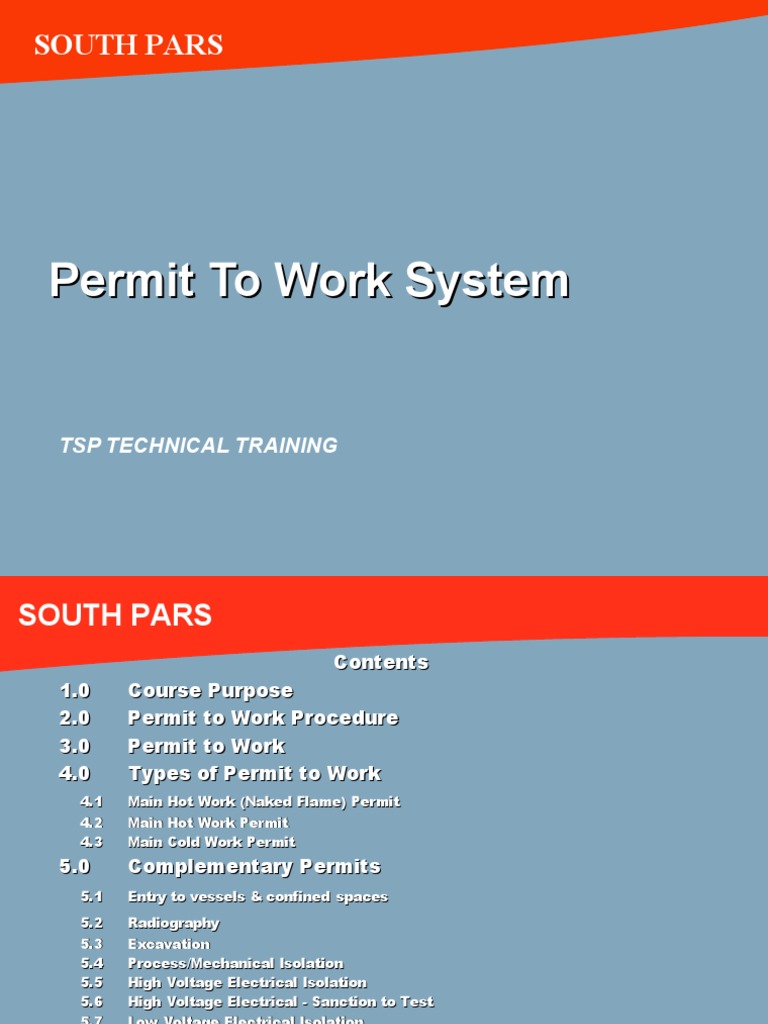 Permit To Work presentation - original