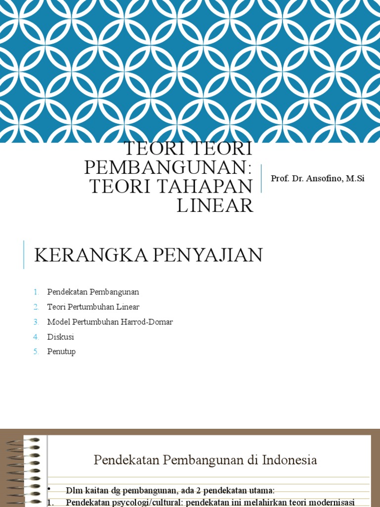 Bahan Ajar Topik 4 Teori Pertumbuhan Linear | PDF