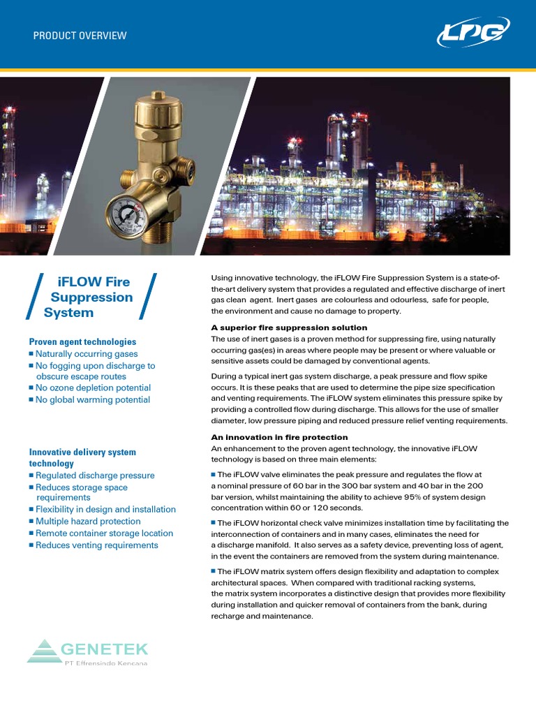 iFLOW Fire Suppression System: Product Overview | PDF | Firefighting ...