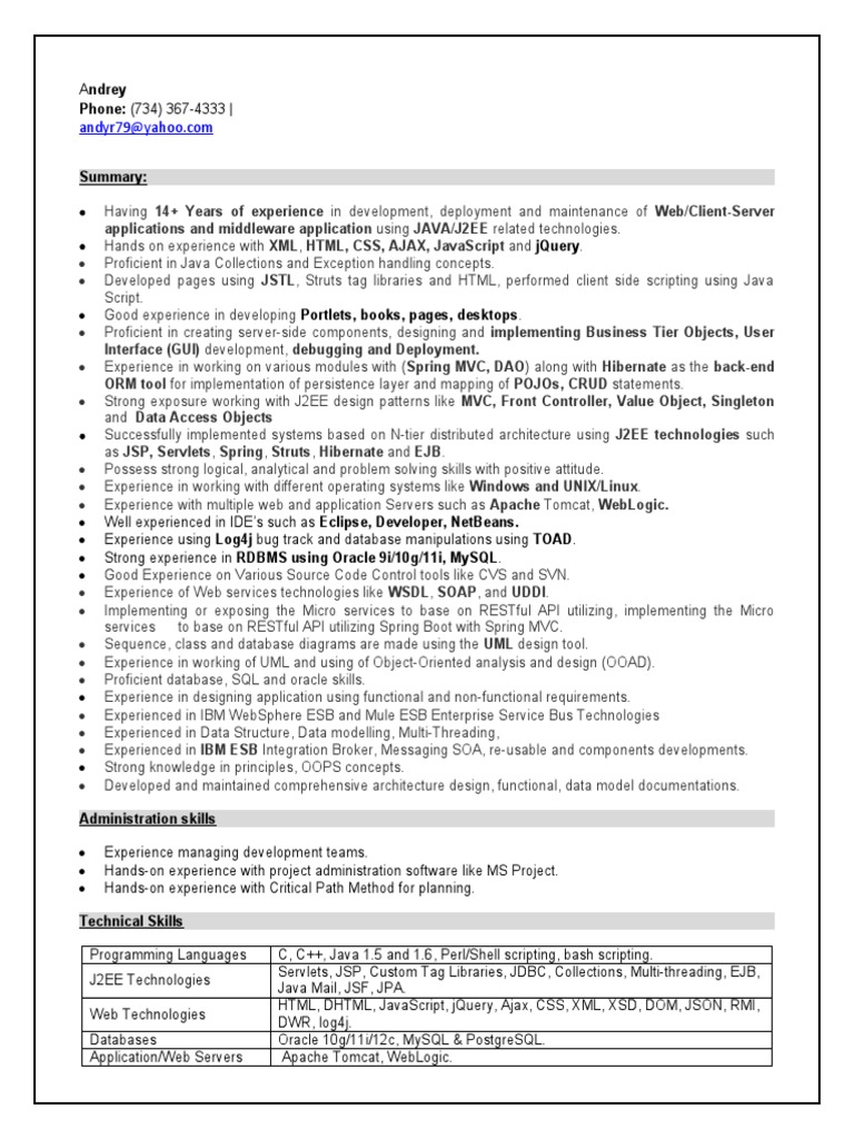 Applications and Middleware Application Using JAVA/J2EE Related ...