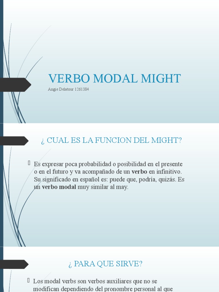 Verbo Modal Might | PDF
