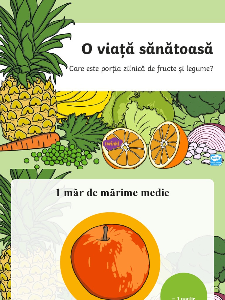 T T 5565 Portia Zilnica de Fructe Si Legume Powerpoint | PDF