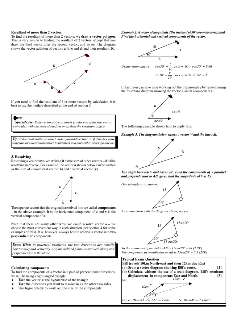 Vector Questions PDF | PDF | Force | Euclidean Vector
