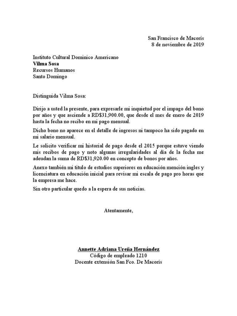 Carta Imprimir | PDF