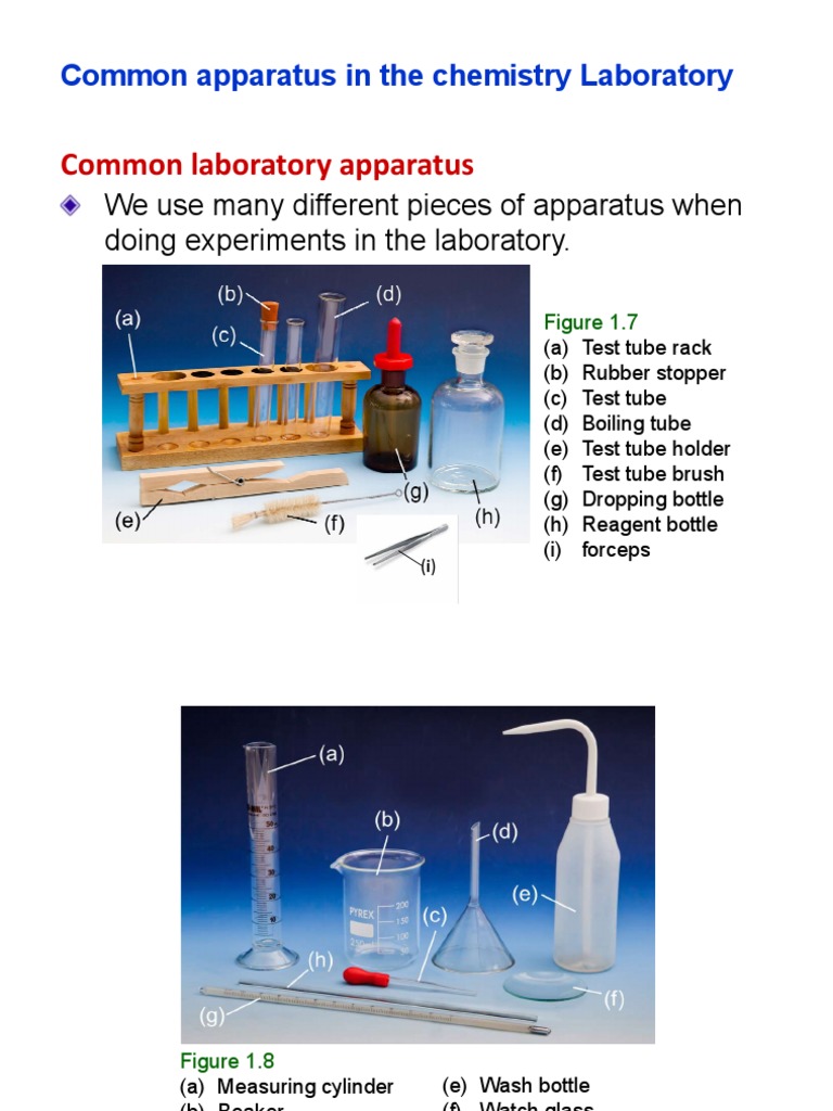 Essential Chemistry Lab Apparatus Guide | PDF | Laboratory Equipment ...