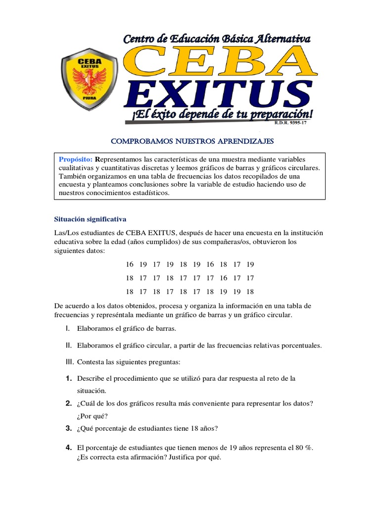 Comprobamos Nuestros Aprendizajes | PDF