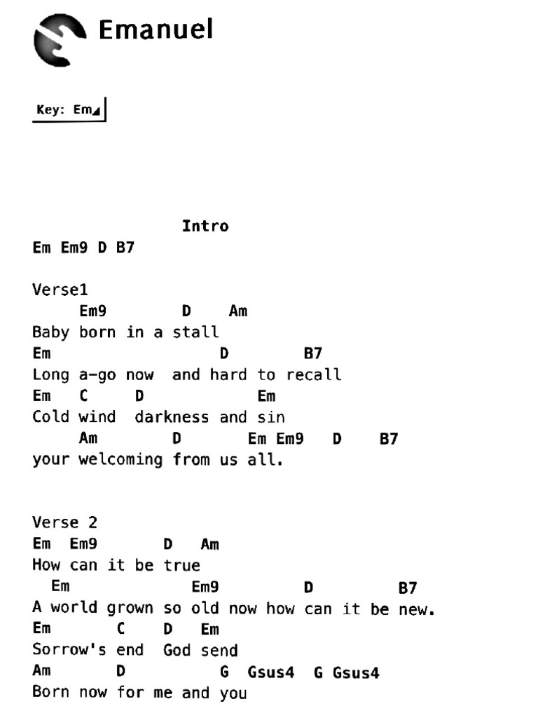 Emanuel - Tim Manion | PDF