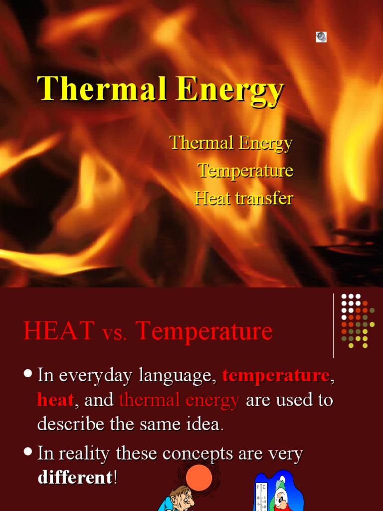 Understanding Thermal Energy Concepts | PDF | Heat | Temperature
