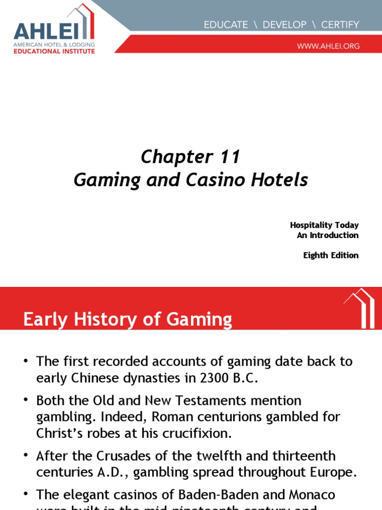 Gaming and Casino Hotels: Hospitality Today An Introduction Eighth ...