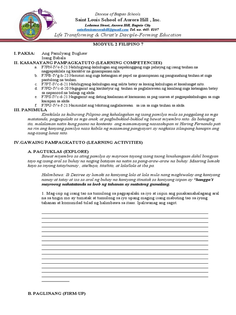 Module 2 Filipino 7 | PDF