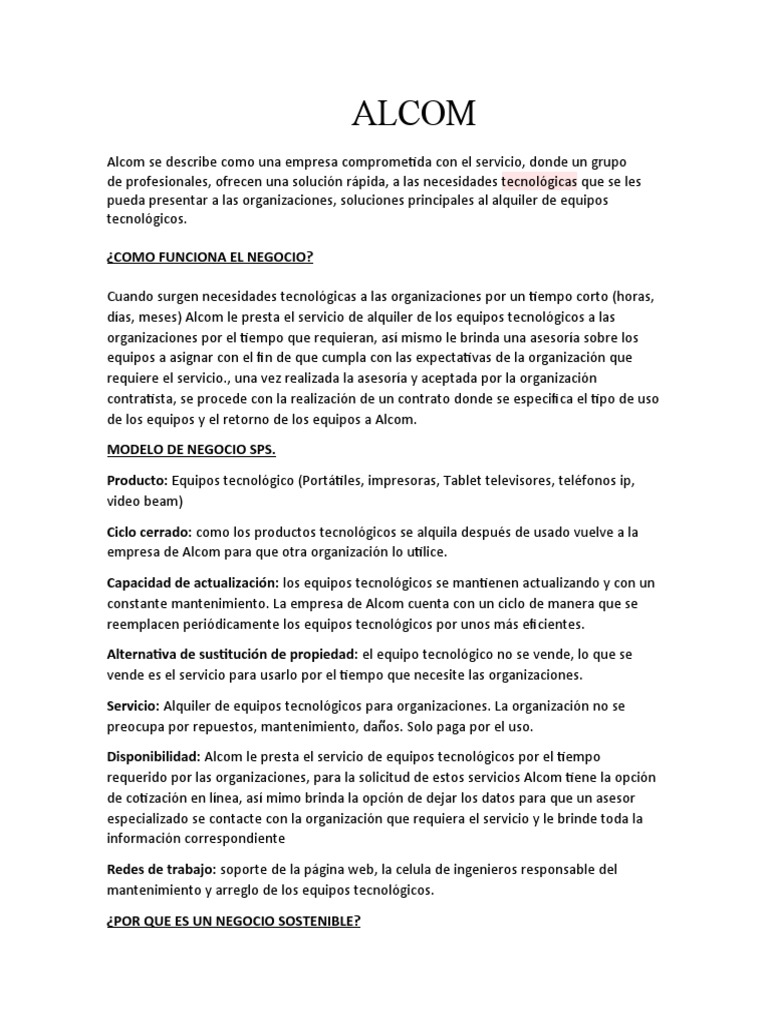 ALCOM | PDF | Internet | Informática