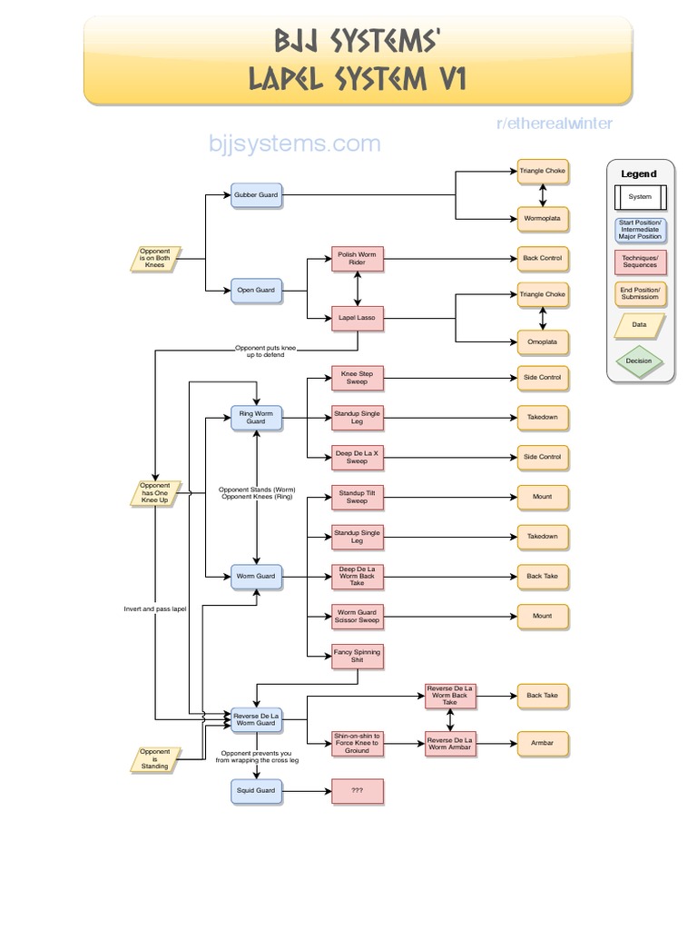 BJJ Systems Lapel System A4 v1 | PDF | Individual Sports | Grappling
