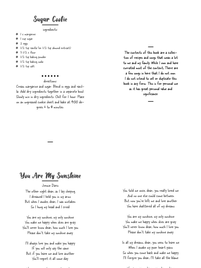 Family Book Draft | PDF | Food And Drink | Food And Drink Preparation