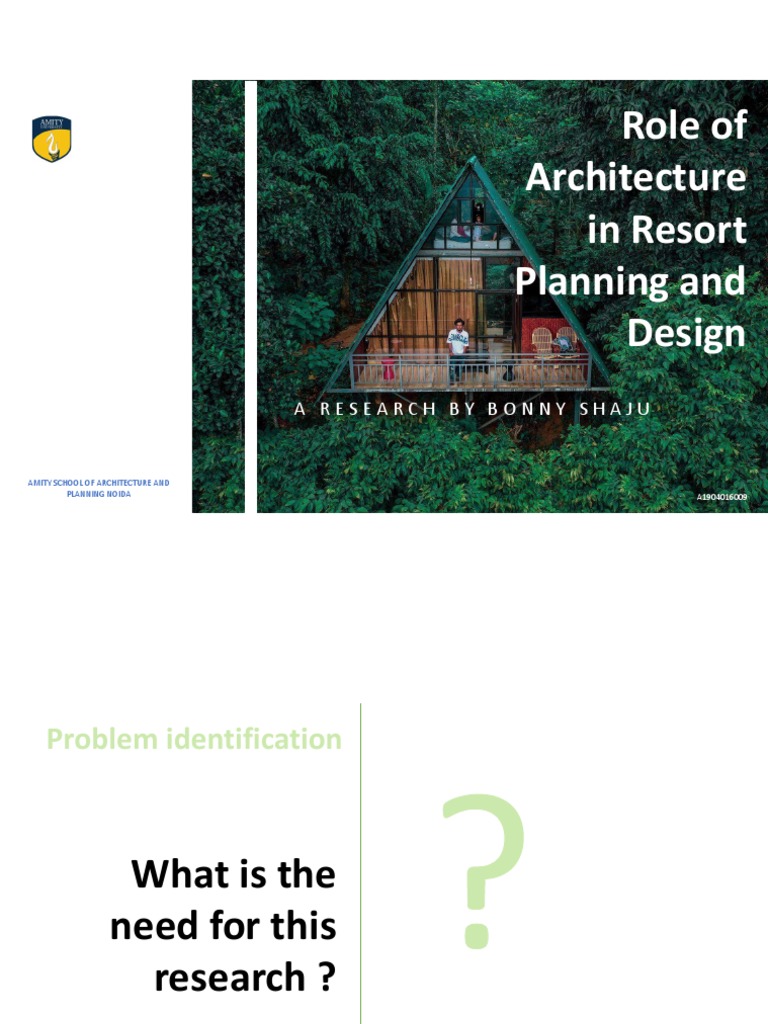 Role of Architecture in Resort Planning and Design Presentation | PDF ...