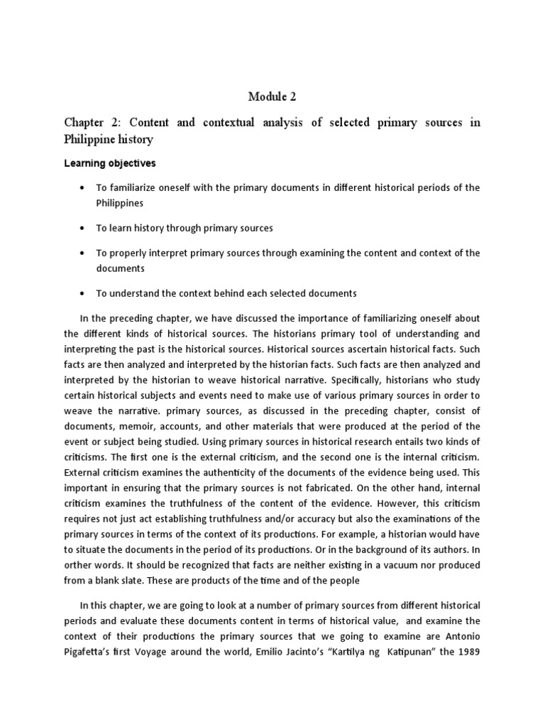 Module-2.2 Phil. History | PDF | Primary Sources | Mariana Islands
