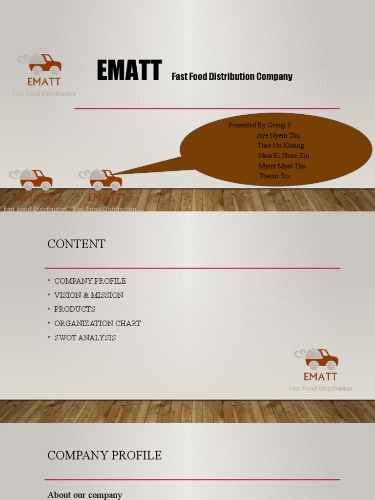 Ematt: Fast Food Distribution Company | PDF | Fast Food | Foods