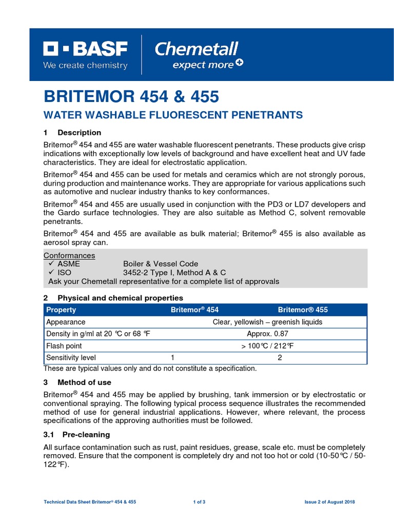 Britemor 454-455 (Aug 2018 - V2) | PDF | Paint | Metals